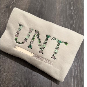 Custom Embroidered University College Floral Shirt Business - Etsy