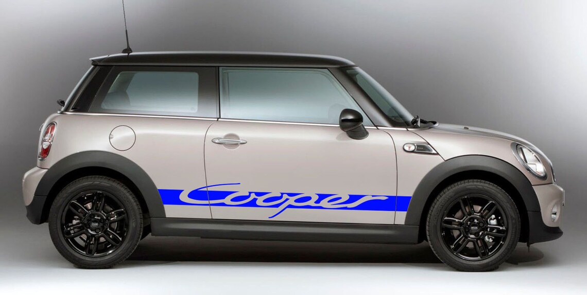 Mini Cooper Vinyl Side Stripe Decals by BL Signs | Etsy