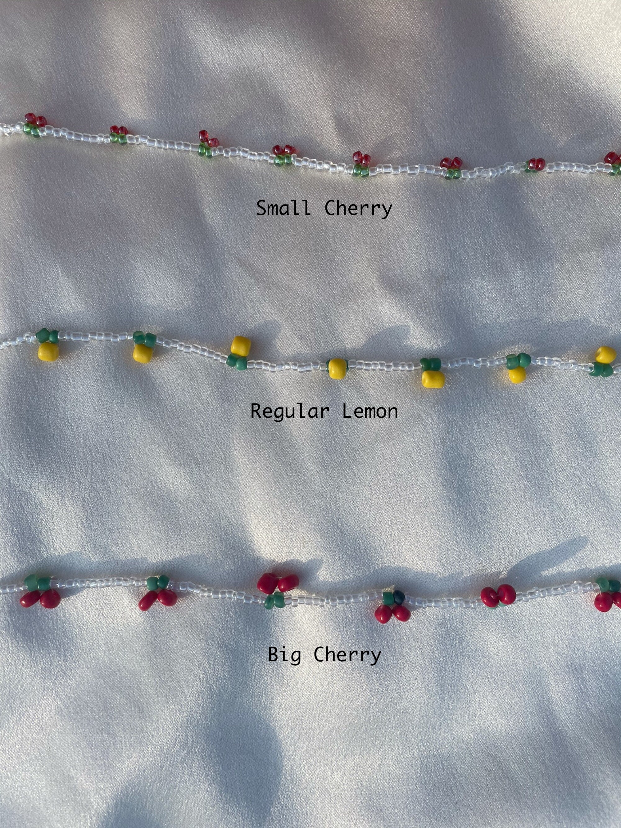 Beaded Cherry/lemon Bracelet - Etsy
