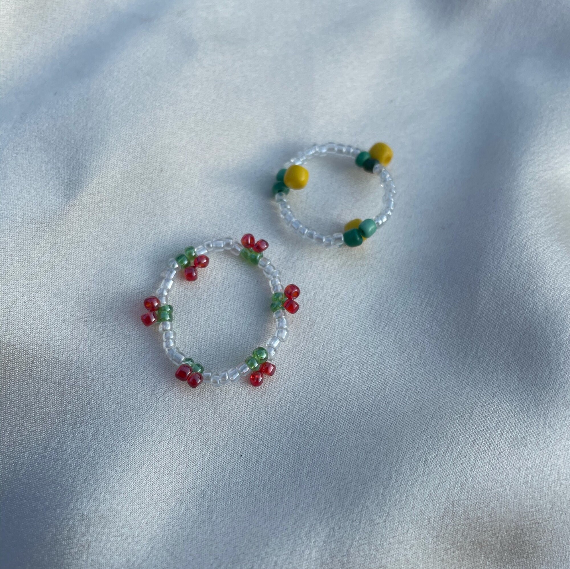 Beaded Cherry/lemon Ring - Etsy Canada