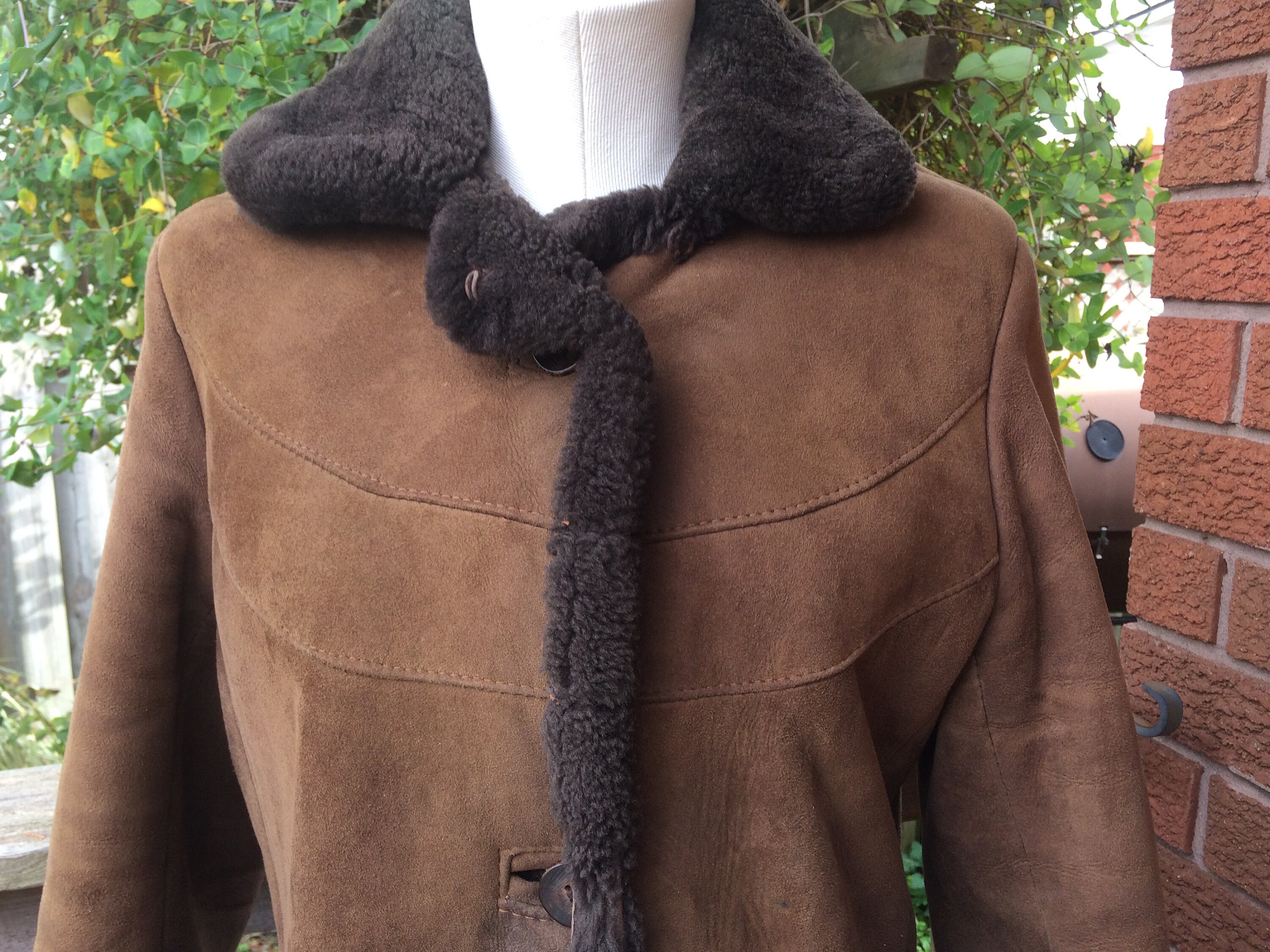 Vintage Sawyer of Napa Womans Winter Coat brown Shearling - Etsy