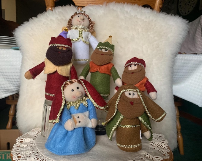 1993 Avon Nativity Set "kids My First Christmas" Complete 9 Pieces With ...