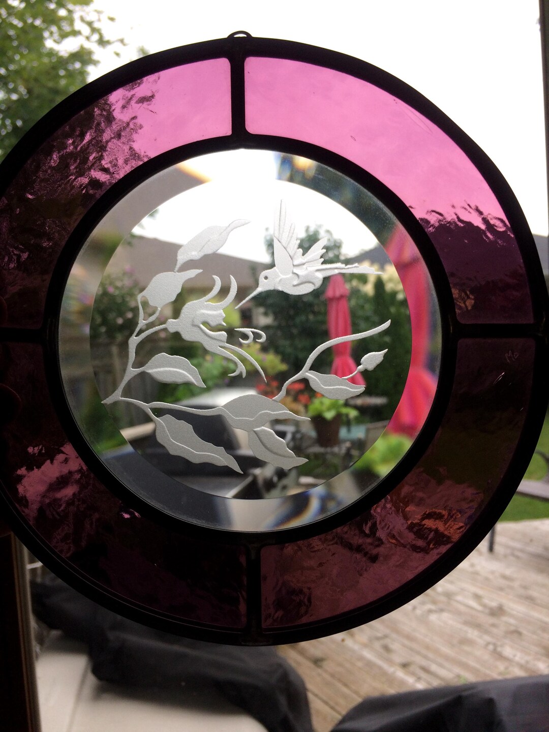 Stained Glass Suncatcher Leaded Glass Hanging Window Decor - Etsy