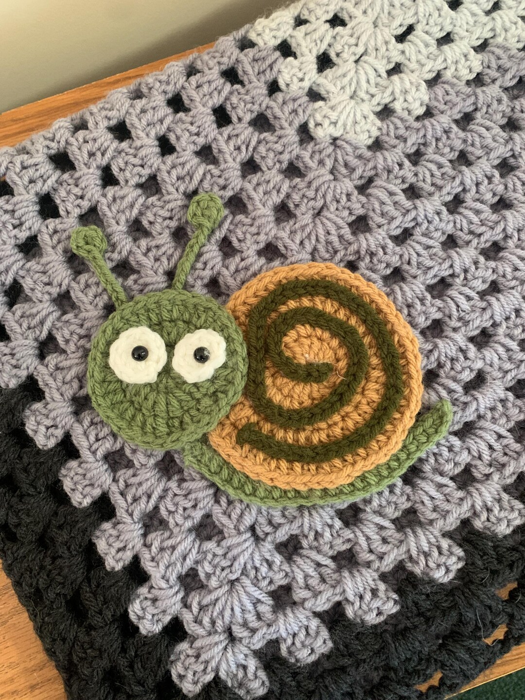 Small Crocheted Afghan With Snail Motif- Child’s Afghan- Lap Blanket - Etsy