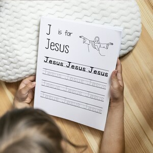 Printable Handwriting Practice Worksheet for Kids, Christian Words ...