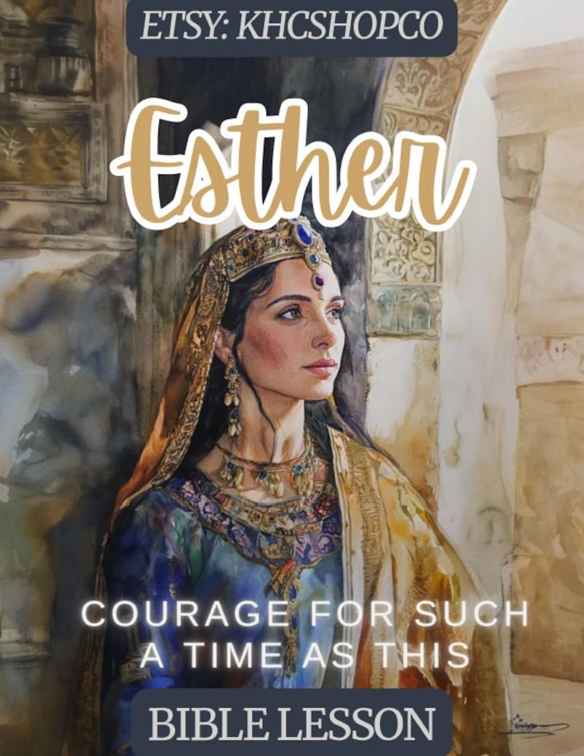 Printable Esther Bible Lesson for Christian Bible Study, Sunday School ...