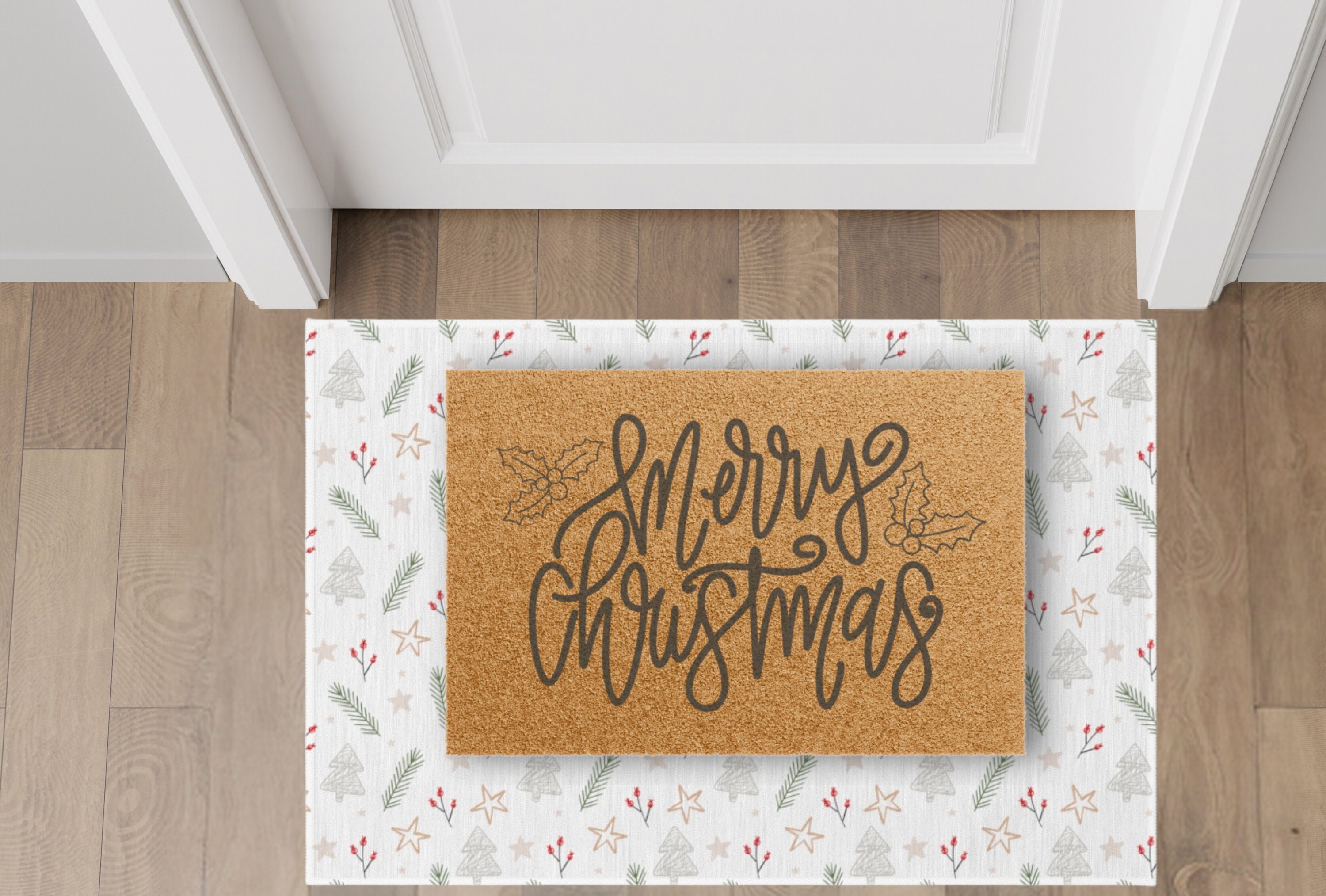 Layering Door Mat Perfect Christmas Pattern for Layering With Another ...