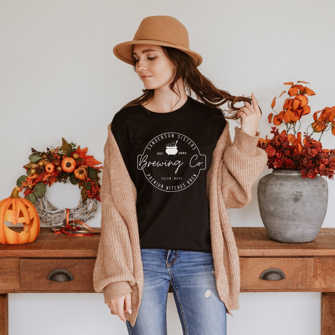 Hocus Pocus Tee, otoño y Halloween, regalo para ella, camiseta de manga ...