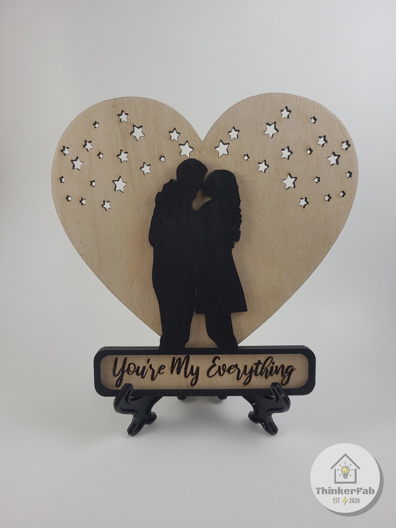 Couple in Love Laser Design Files SVG DXF and AI Digital - Etsy