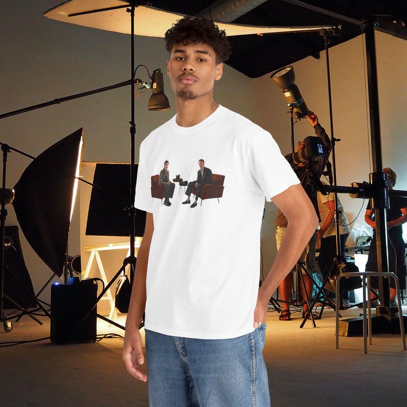 Heartthrob Actors Interview White T-shirt Unisex Heavy Cotton Tee - Etsy