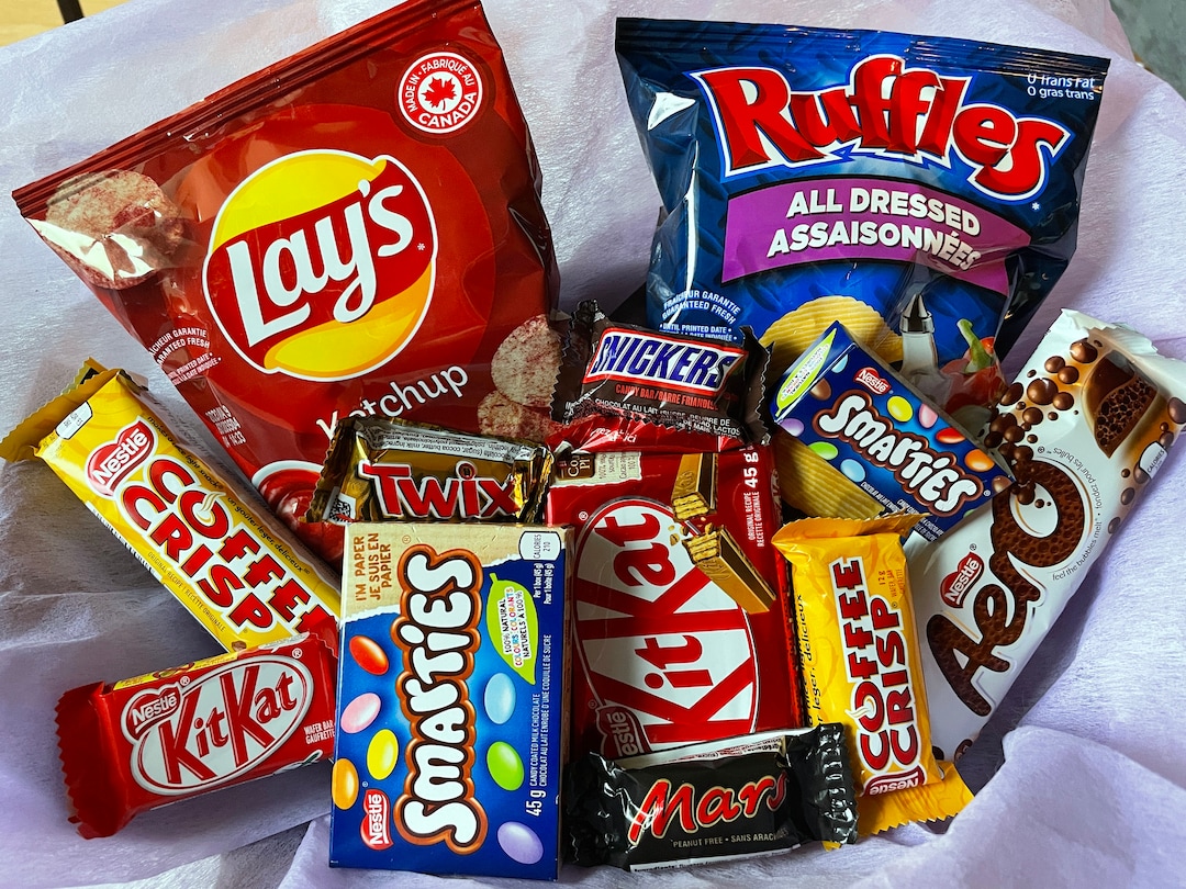 FREE SHIPPING Limited Quantities Canadian Snack Box/all Dressed Chips ...