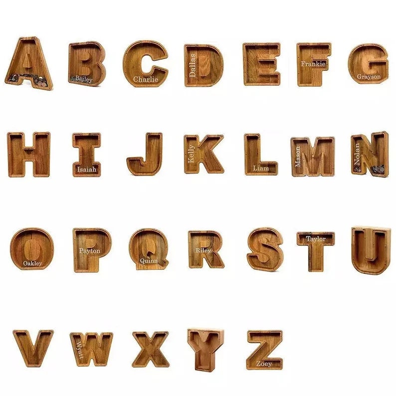 Alphabet Letter Piggy Bank CNC File / Letter L / Pdf / Aspire / V-carve ...