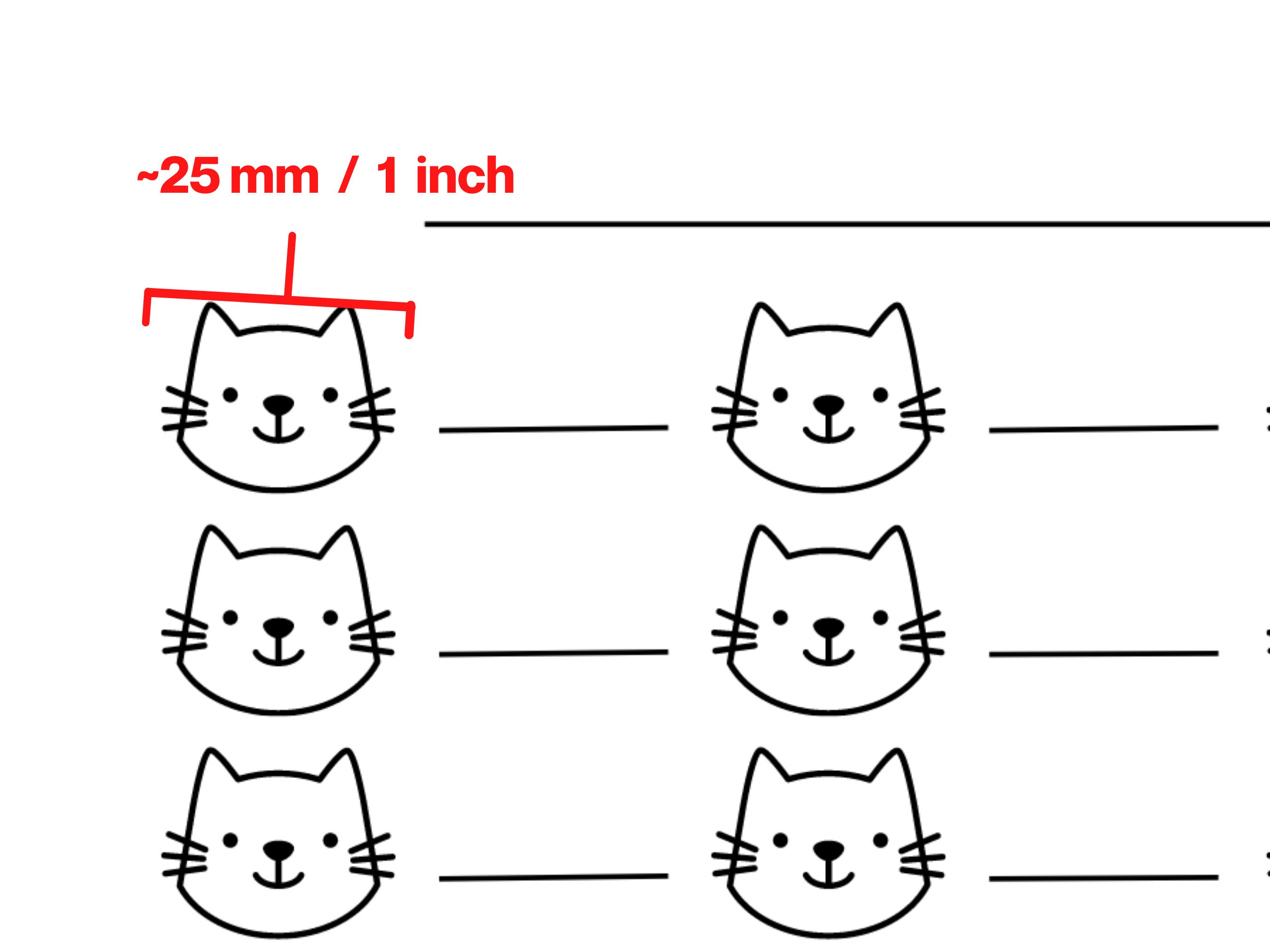 PRINTABLE Blank Cats Color Chart 30 Color Swatch Page for Gel Pens ...