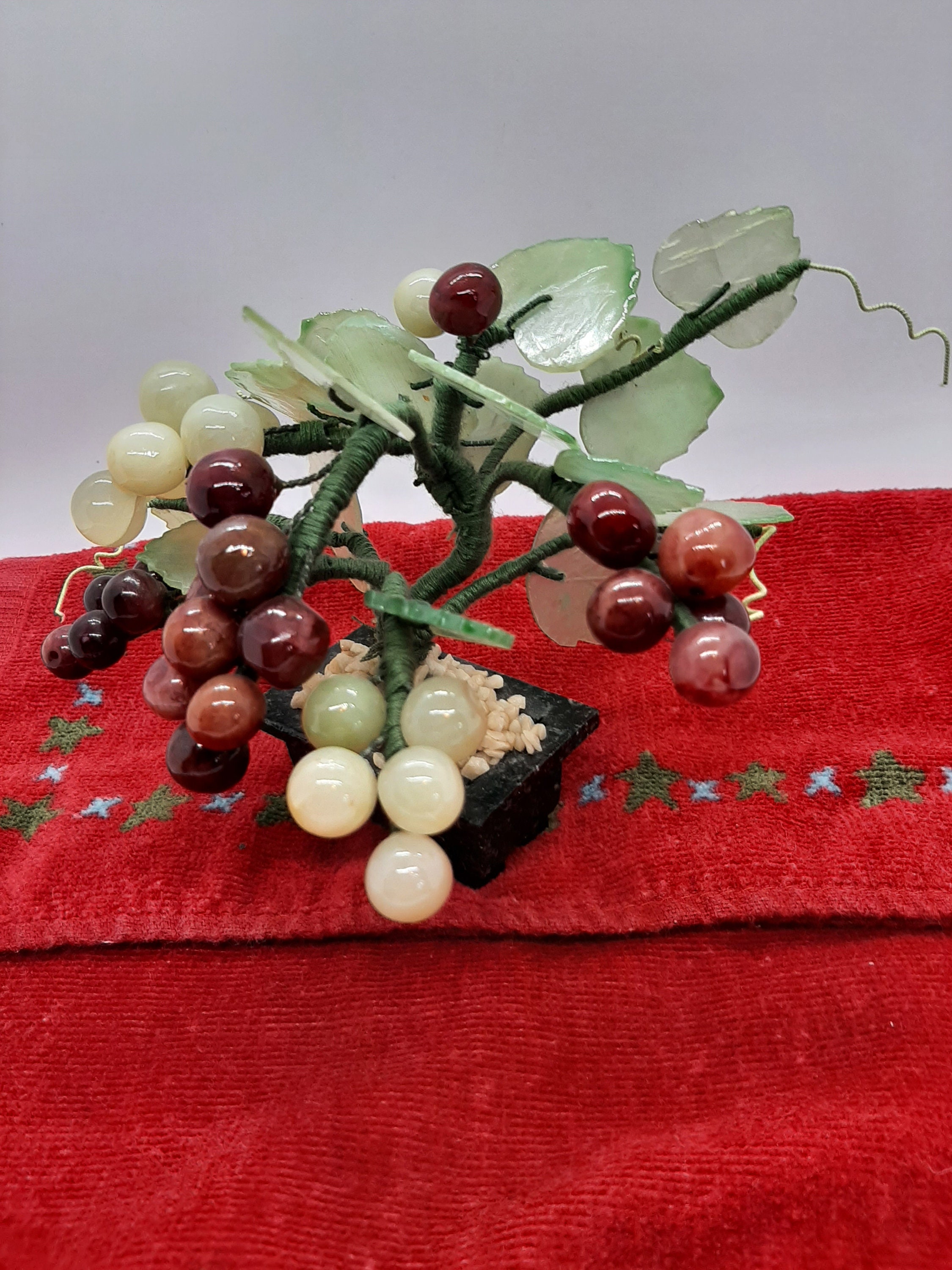 Vintage Jade/gemstone Bonsai Tree - Etsy