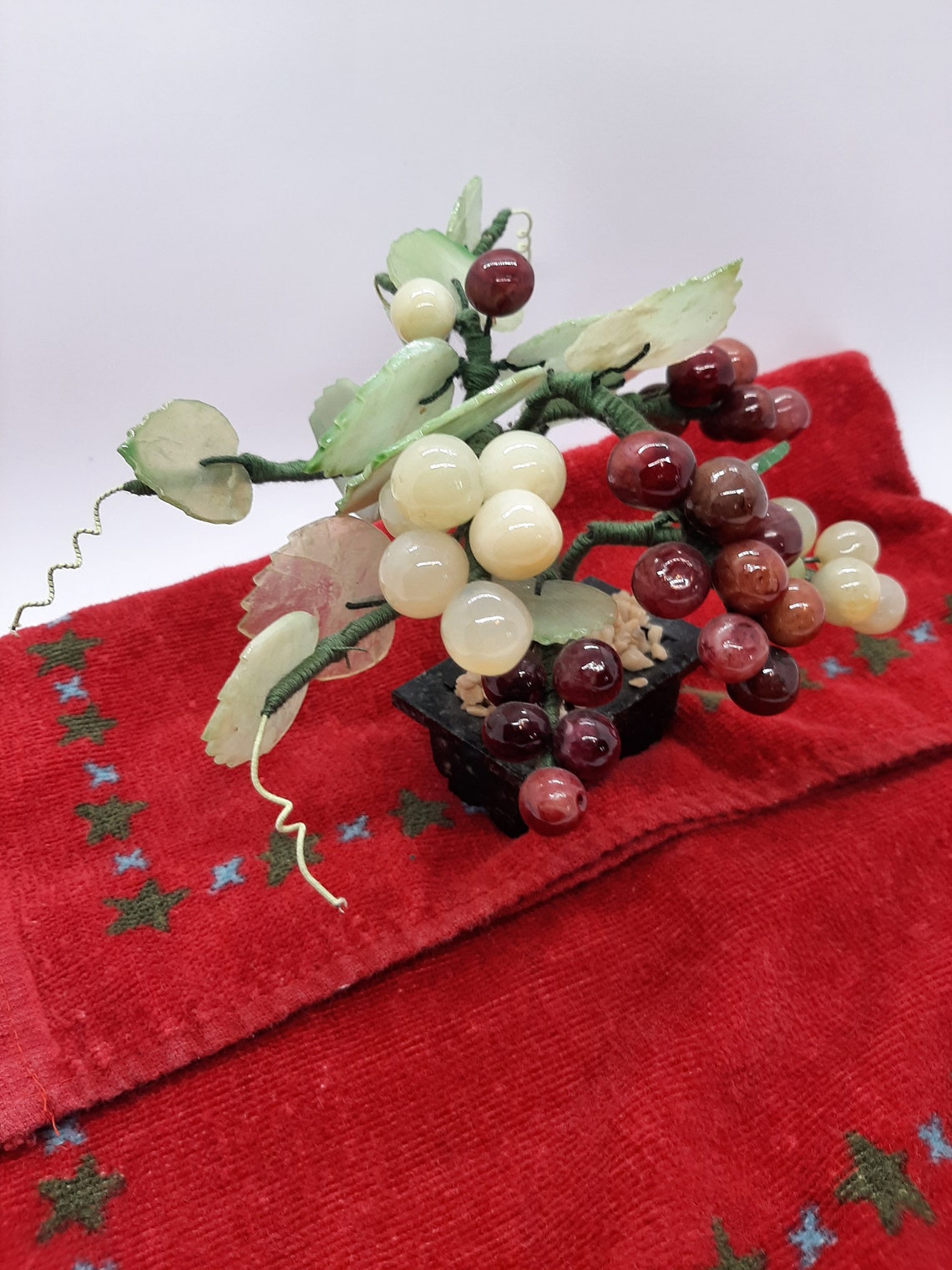 Vintage Jade/gemstone Bonsai Tree - Etsy