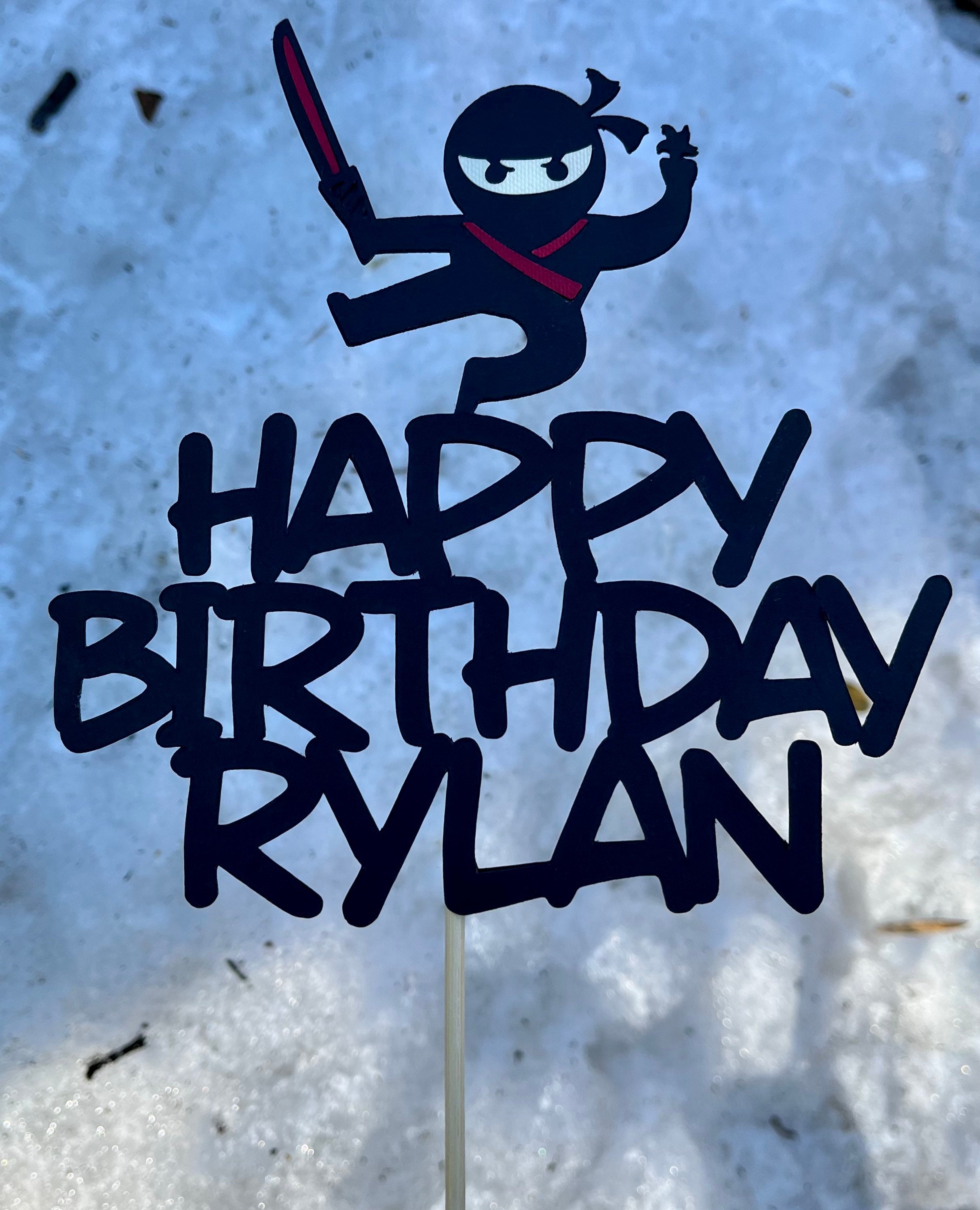 Ninja Cake Topper Ninja Birthday Ninja Birthday Party Cake - Etsy Hong Kong