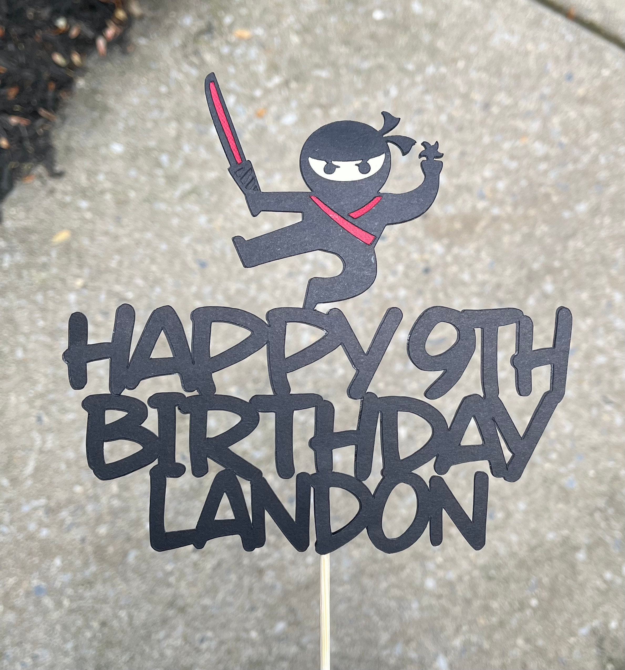 Ninja Cake Topper Ninja Birthday Ninja Birthday Party Cake - Etsy Hong Kong