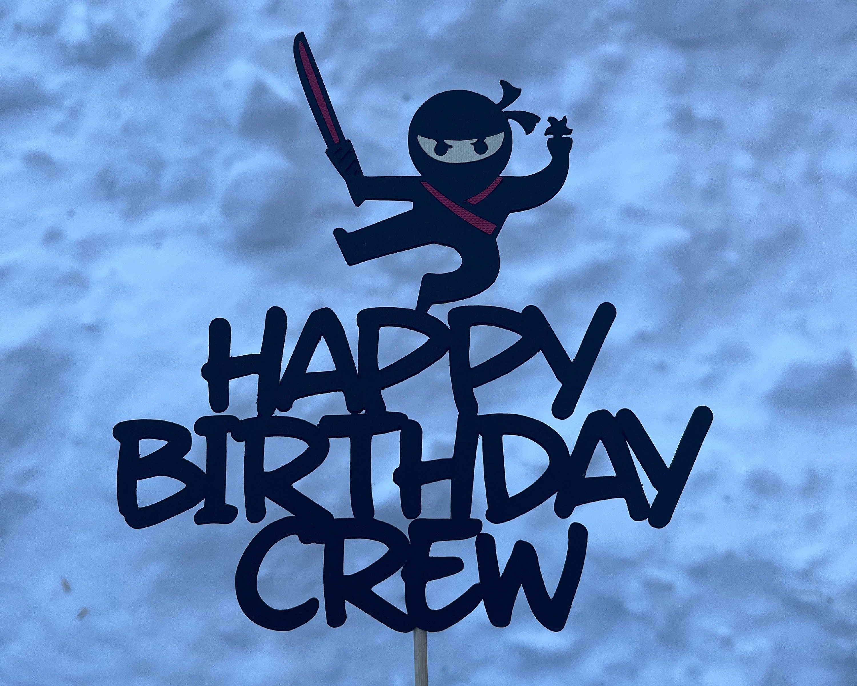 Ninja Cake Topper Ninja Birthday Ninja Birthday Party Cake - Etsy Hong Kong