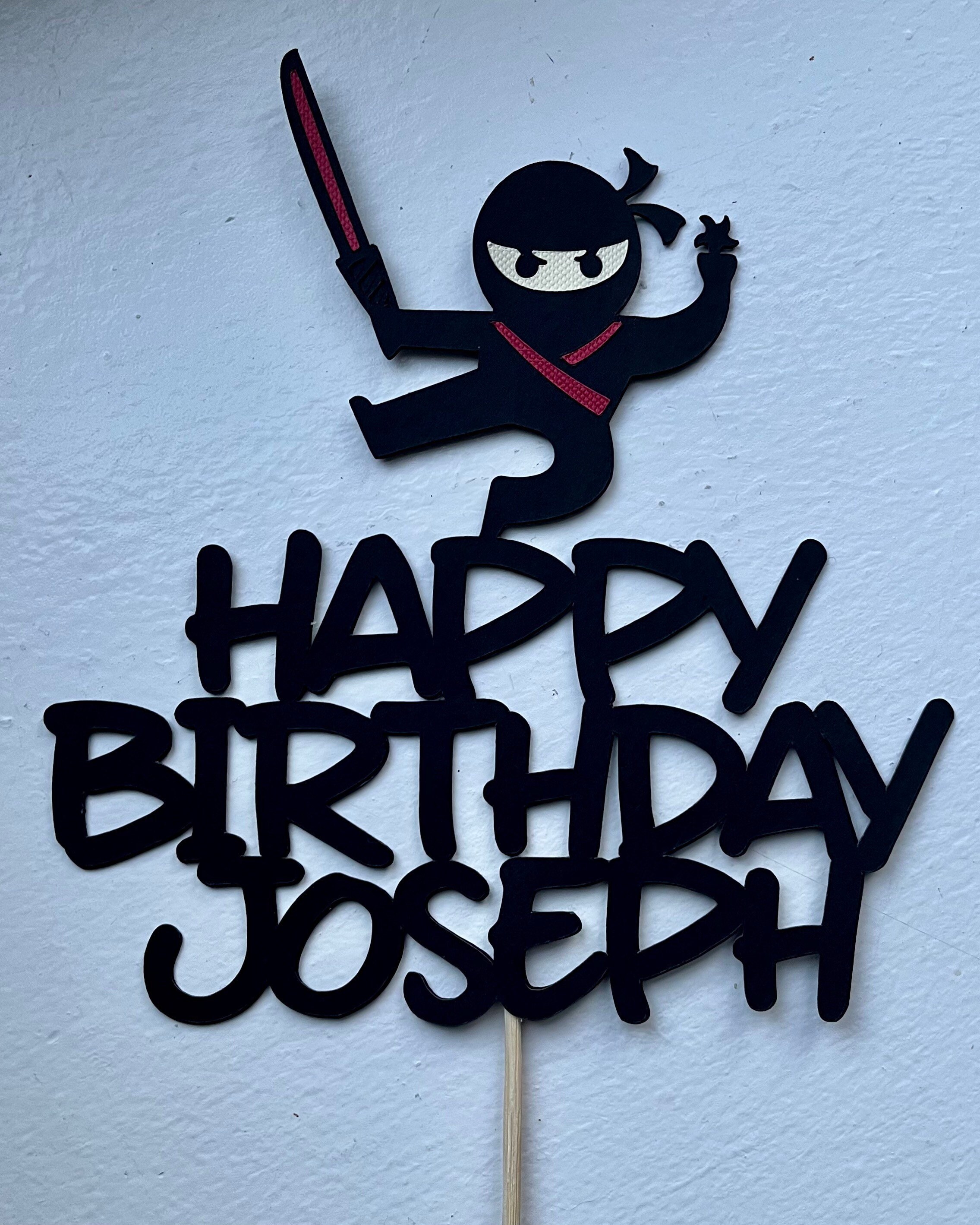 Ninja Cake Topper Ninja Birthday Ninja Birthday Party Cake - Etsy Hong Kong