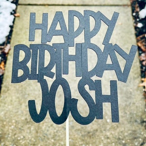 Cake Topper for Birthday, Cake Topper Personalized, Cake Topper for Him ...
