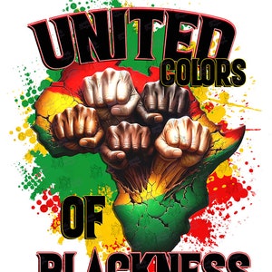 United Colors Black History Month Shirt Design - Etsy