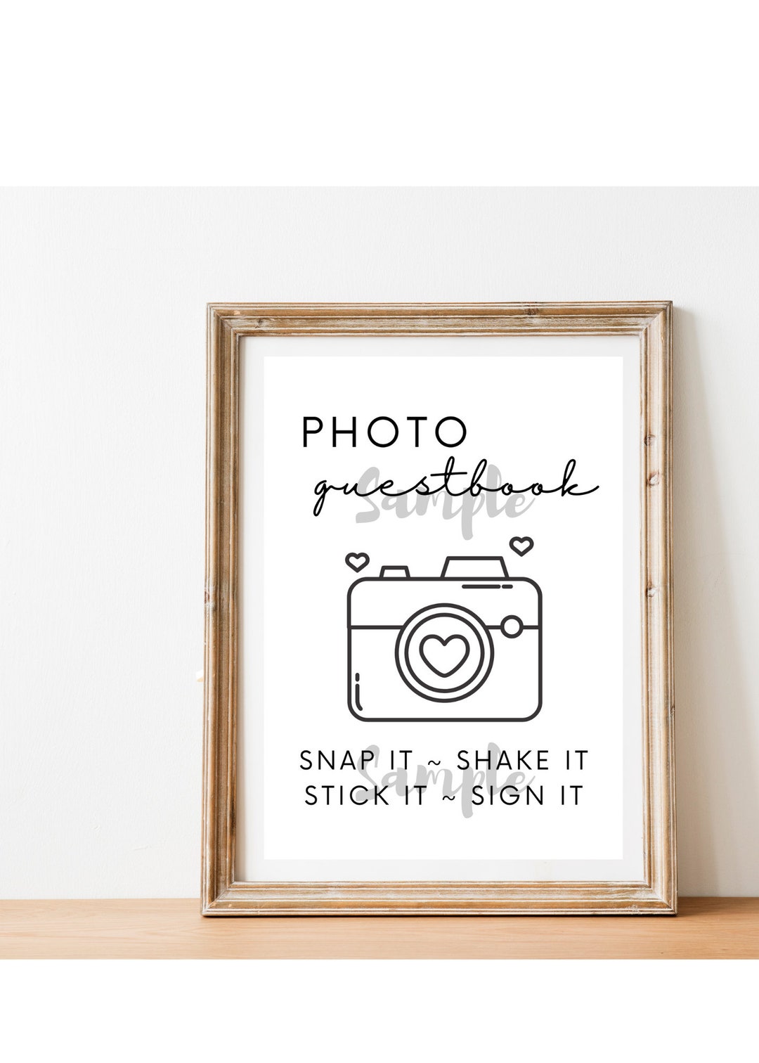 Photo Guestbook Sign - Printable - PDF - PNG - Etsy