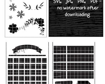 Bullet Journal Svg - Etsy