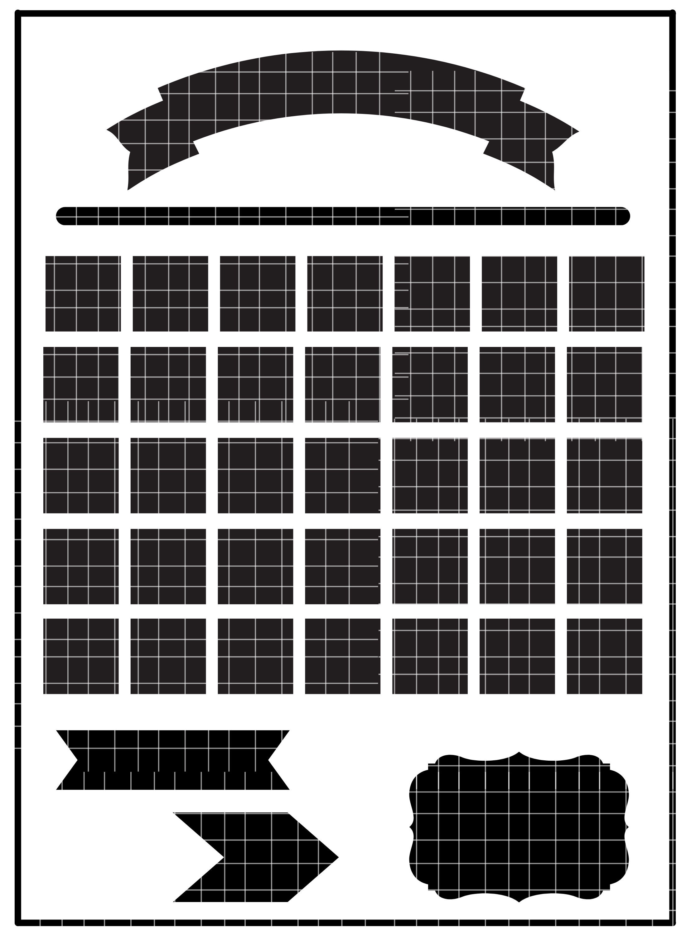 Bullet Journal Templates SVG PNG JPG Pdf Crafting and Cutting - Etsy