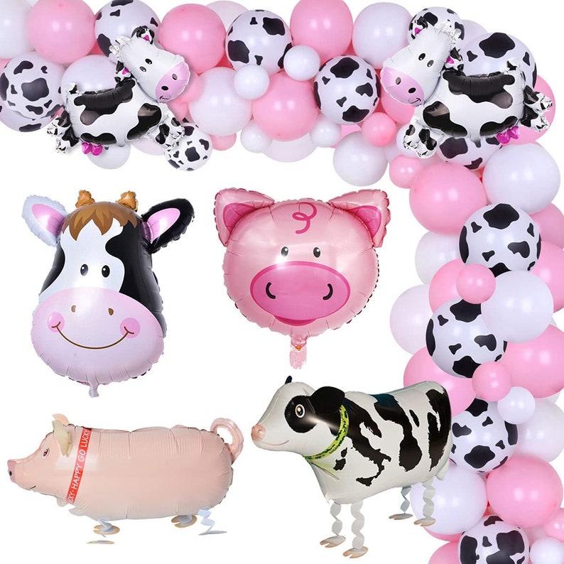 Farm Party Balloon Garland,farm Animal Theme Balloons Arch Kit for Kid ...
