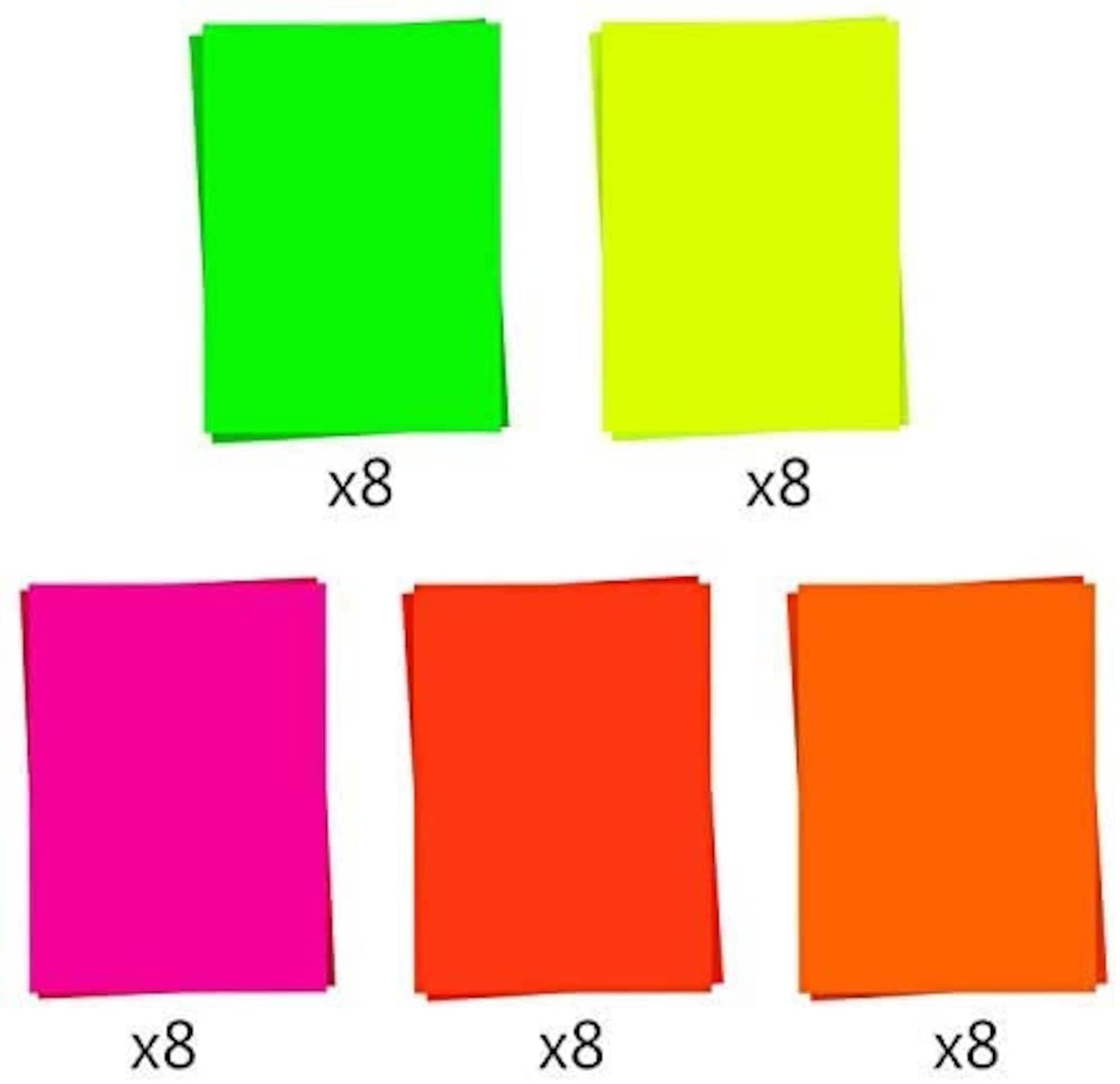 Glow Party Floor /fluorescent Neon Cardstock/neon Papper DIY - Etsy