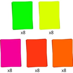 Glow Party Floor /fluorescent Neon Cardstock/neon Papper DIY - Etsy