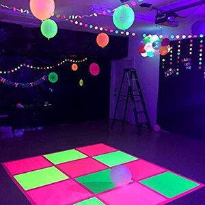 Glow Party Floor /fluorescent Neon Cardstock/neon Papper DIY - Etsy