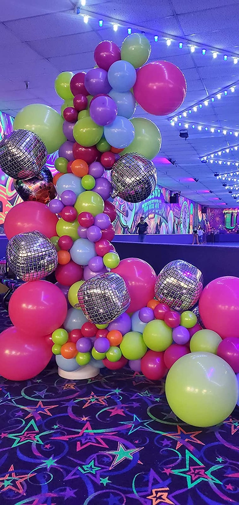 Retro Party Disco Balloon Garland Back to 80s 90s Party - Etsy
