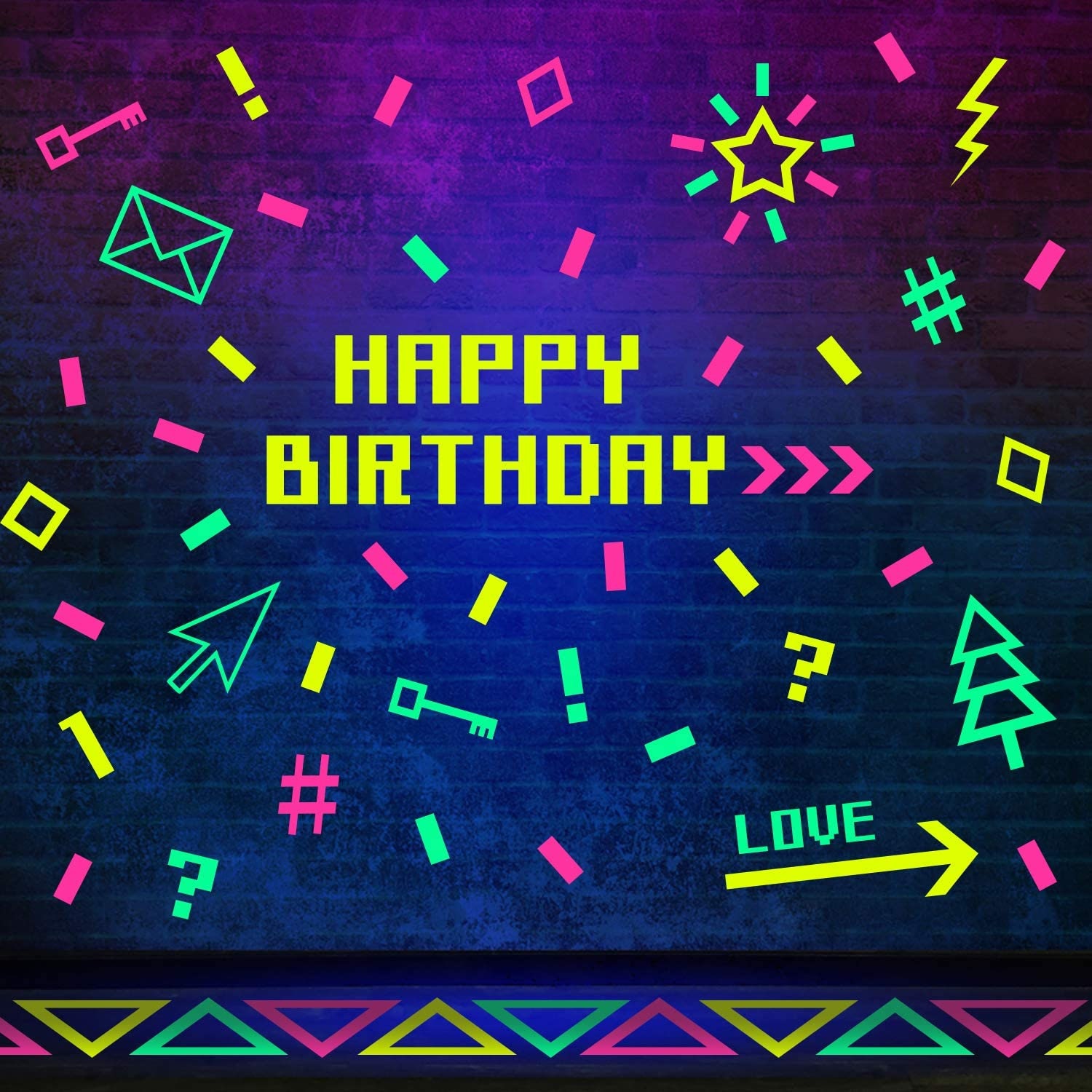 Glow Party Supplies/neon Party Set/blacklight Reactive - Etsy