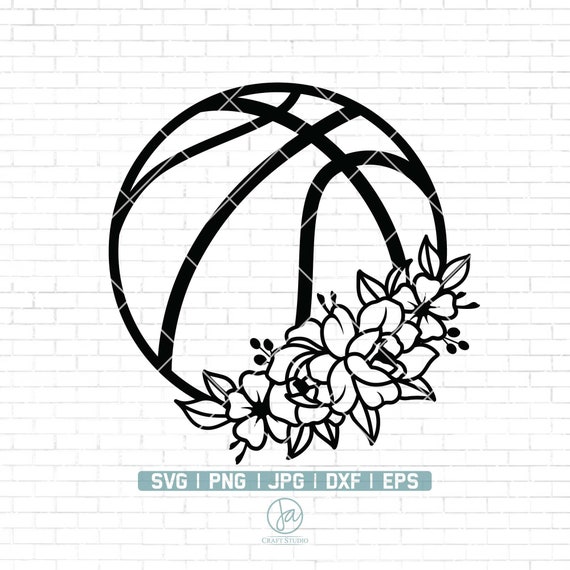 Floral Basketball Svg File Basketball Svg Basketball Sport - Etsy