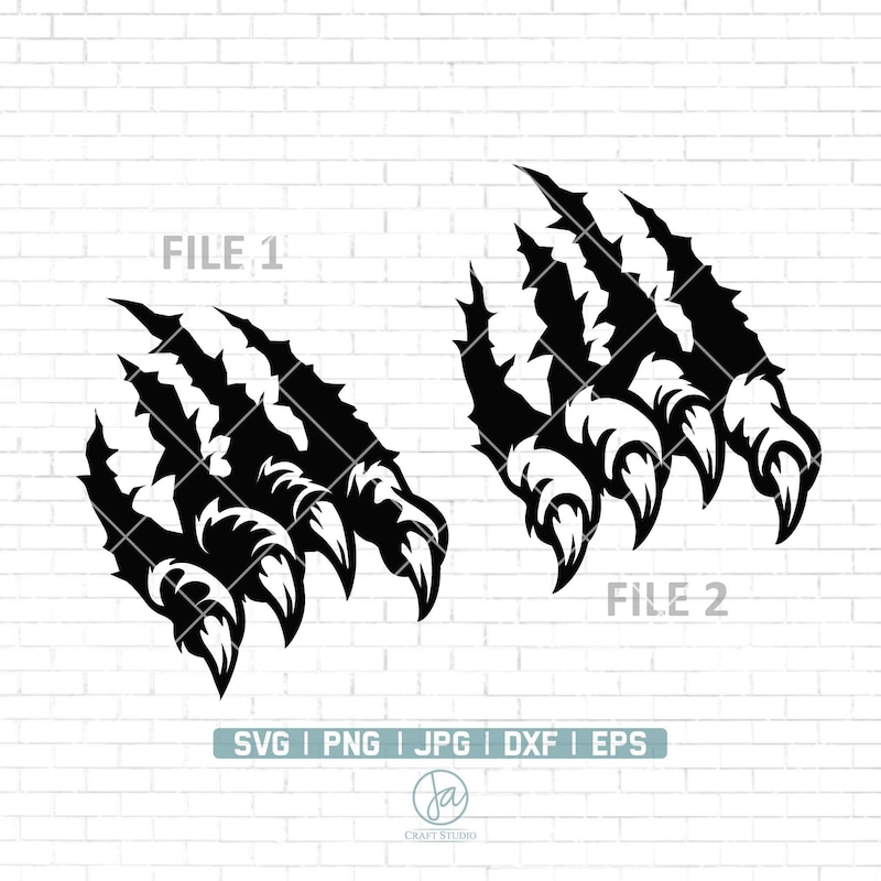 Claw Marks Svg - Etsy