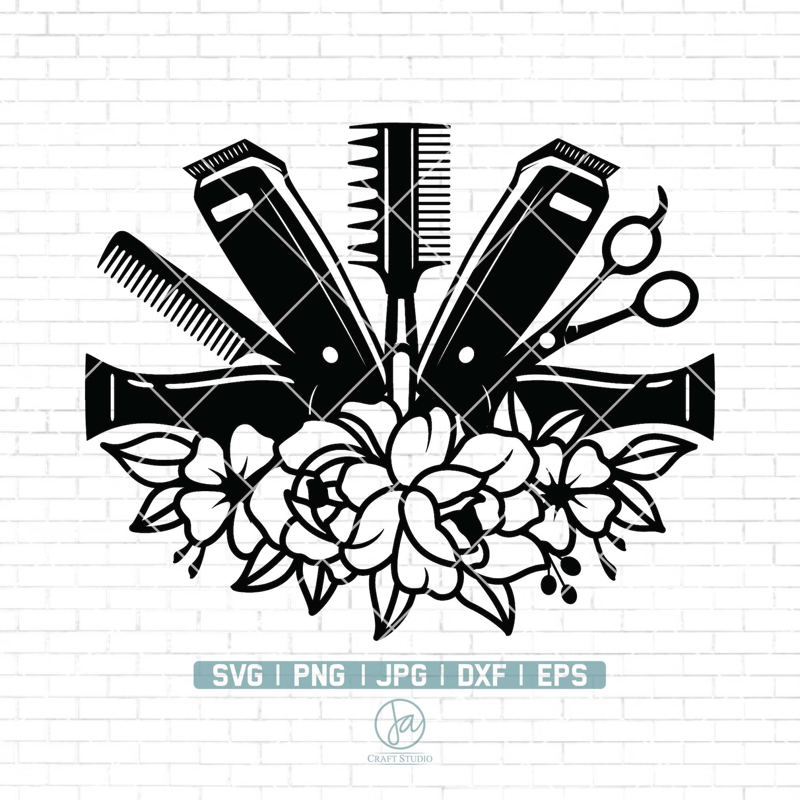 Hair Salon SVG Hair Dresser Svg Floral Hair Salon Svg - Etsy