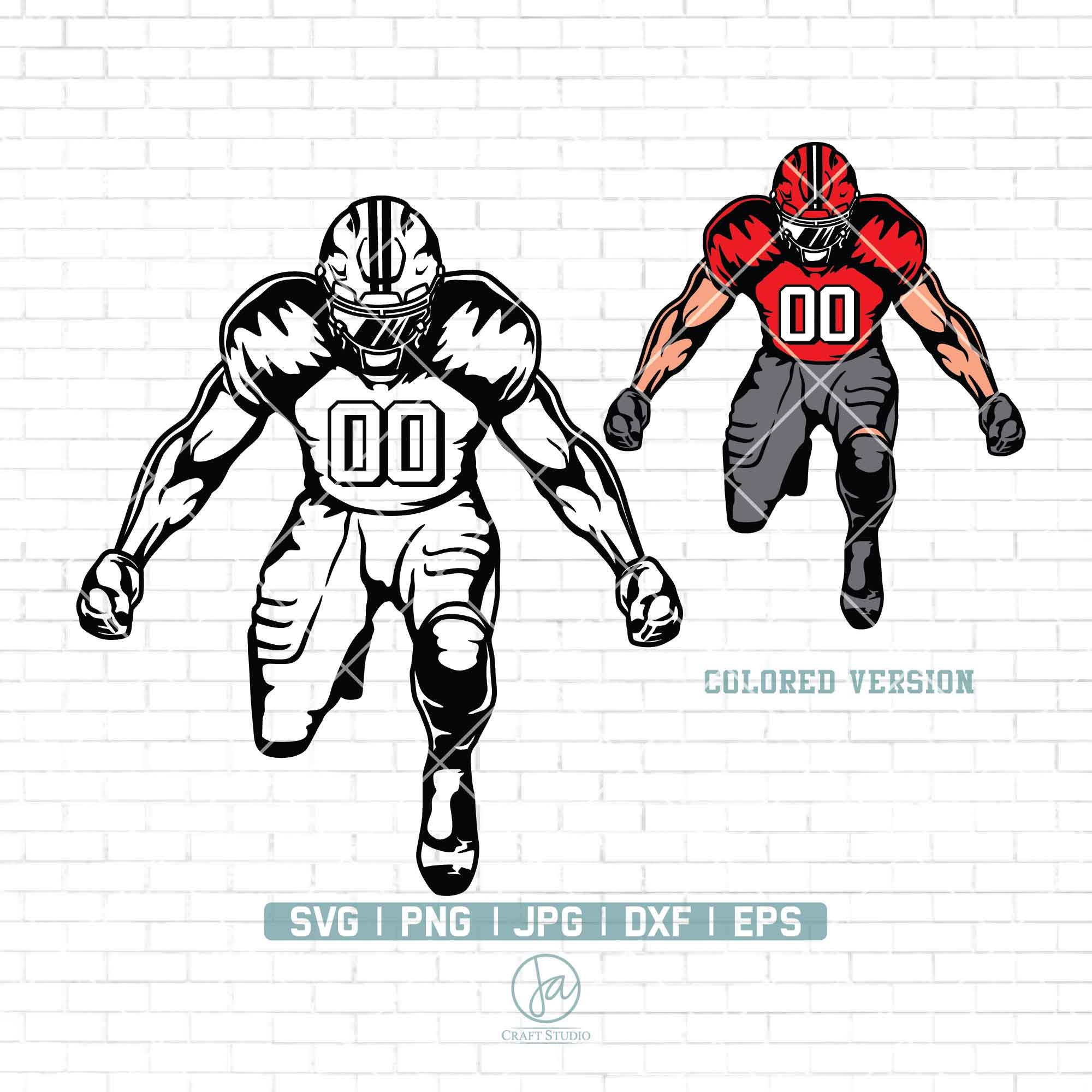 Football Lineman Cartoon