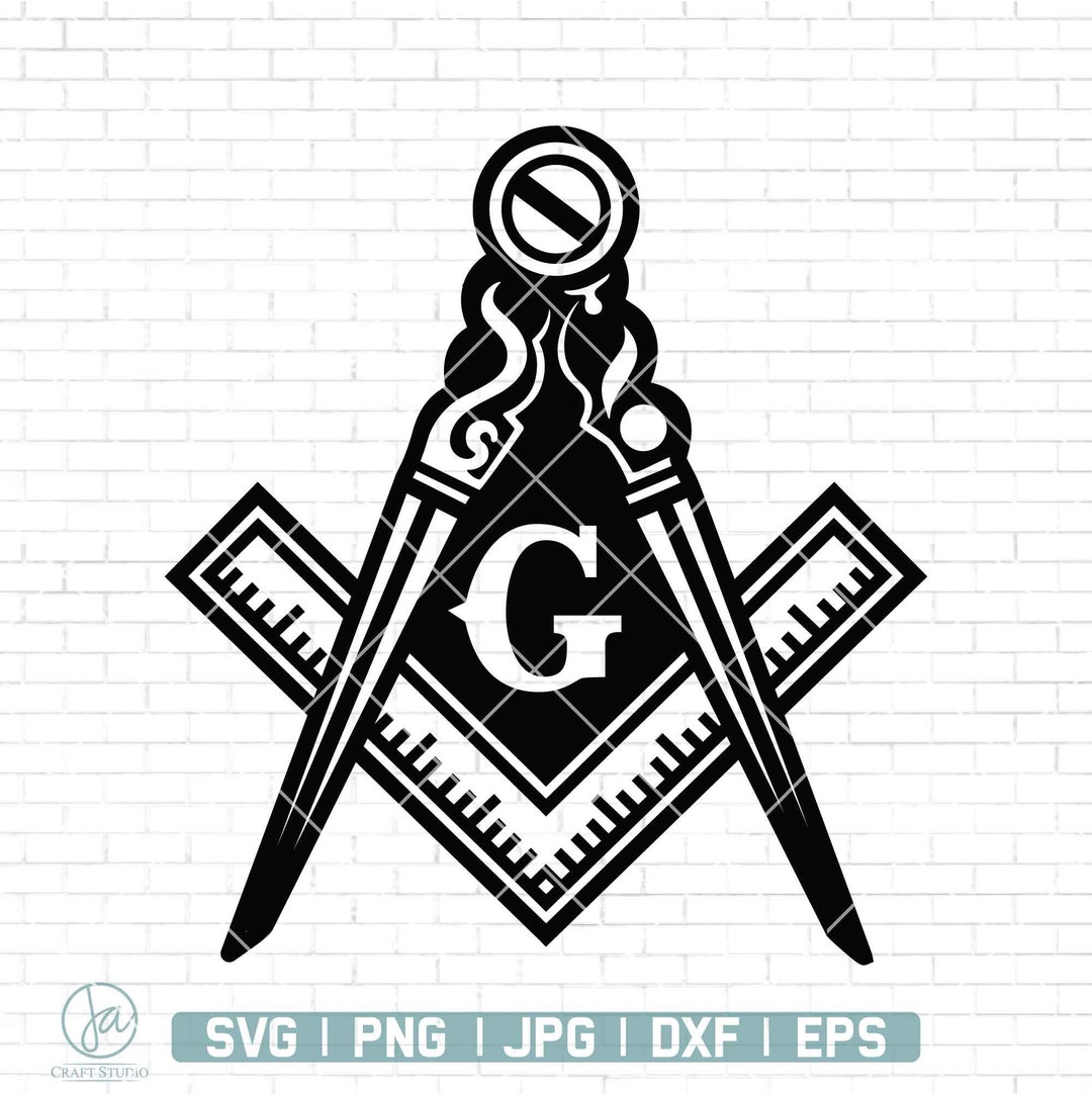 Freemason Square and Compasses Svg | Masonic Svg | Third Eye Svg ...