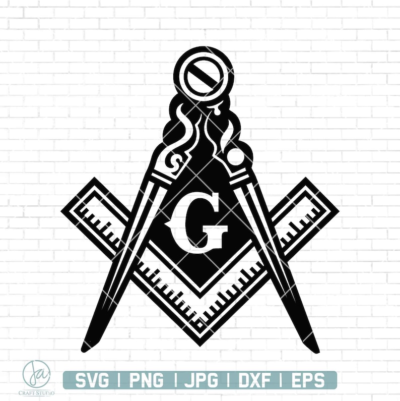 Freemason Square and Compasses Svg | Masonic Svg | Third Eye Svg ...