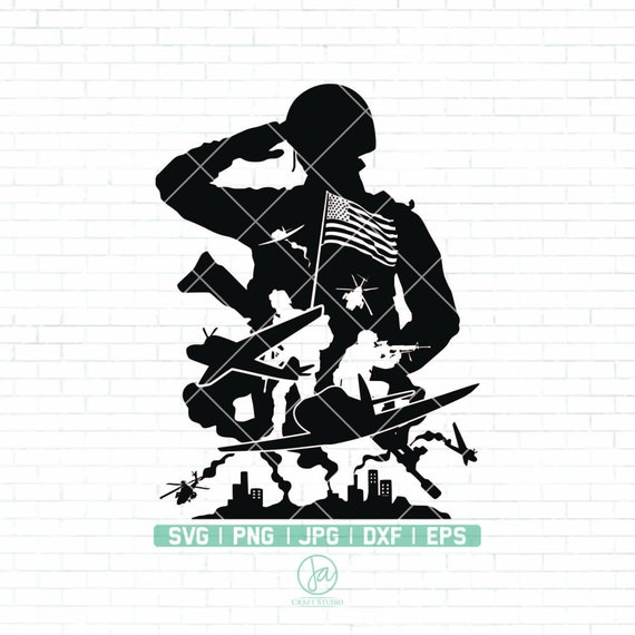 US Soldier SVG American Troops Svg Military Svg US Flag - Etsy