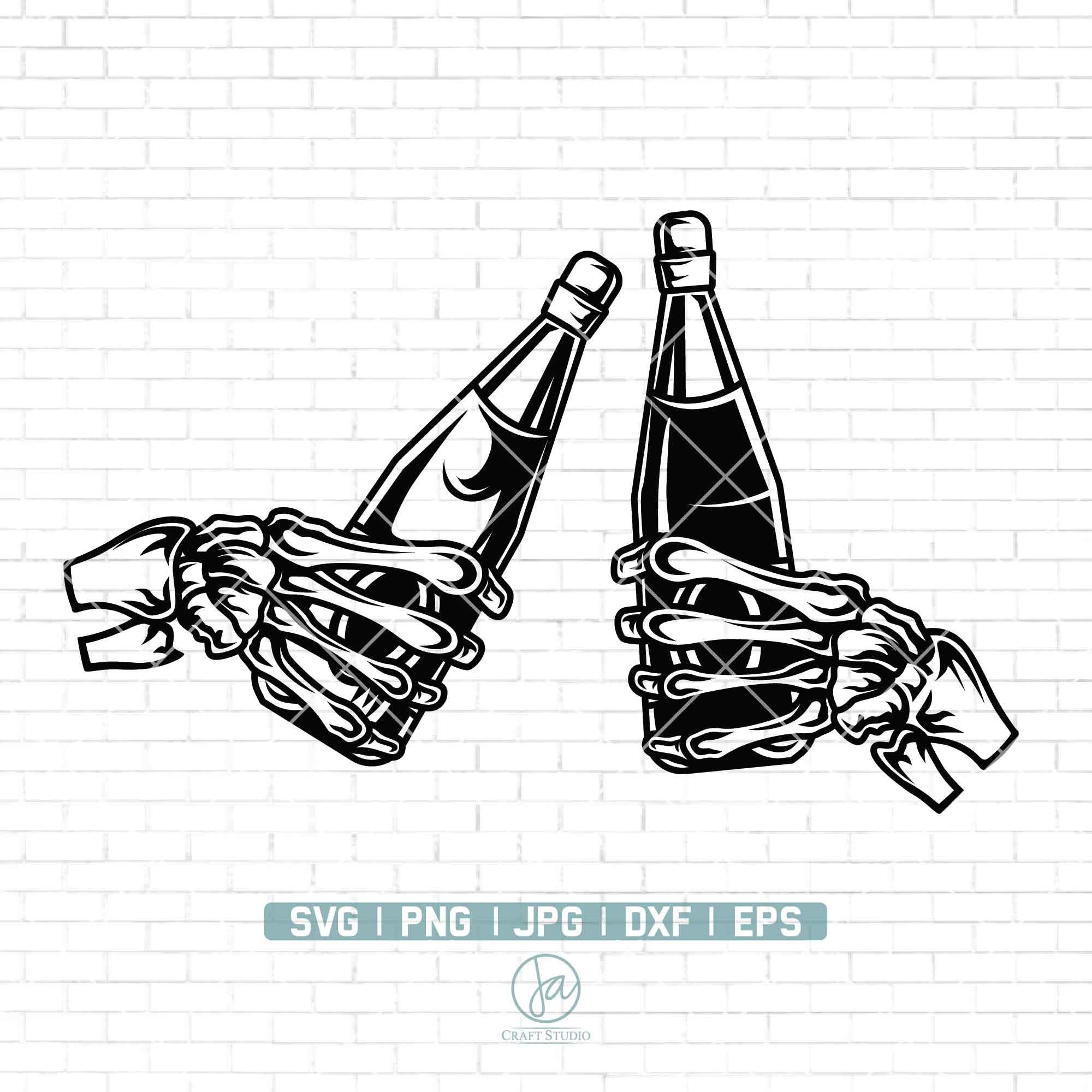 Skeleton Cheers SVG Toast SVG Skeleton Hand Holding a Beer - Etsy UK