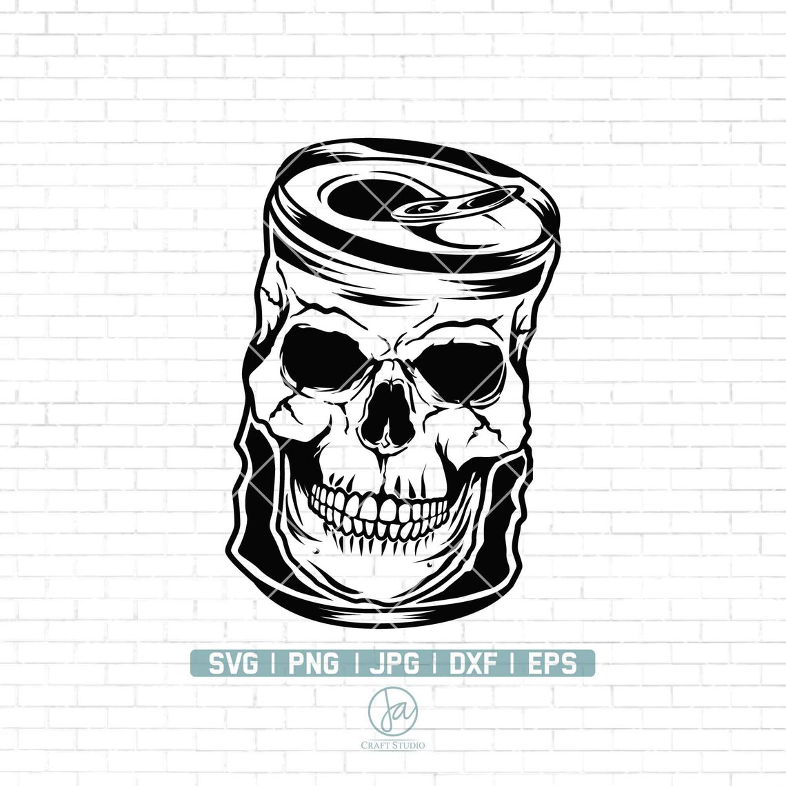 Skull Beer Can SVG | Skull Svg | Soda Can SVG | Soda Pop SVG ...