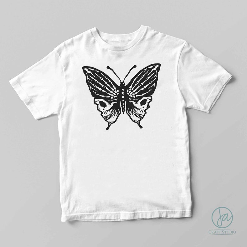 Skull Butterfly SVG | Skeleton SVG | Butterfly Svg | Gothic Decal ...