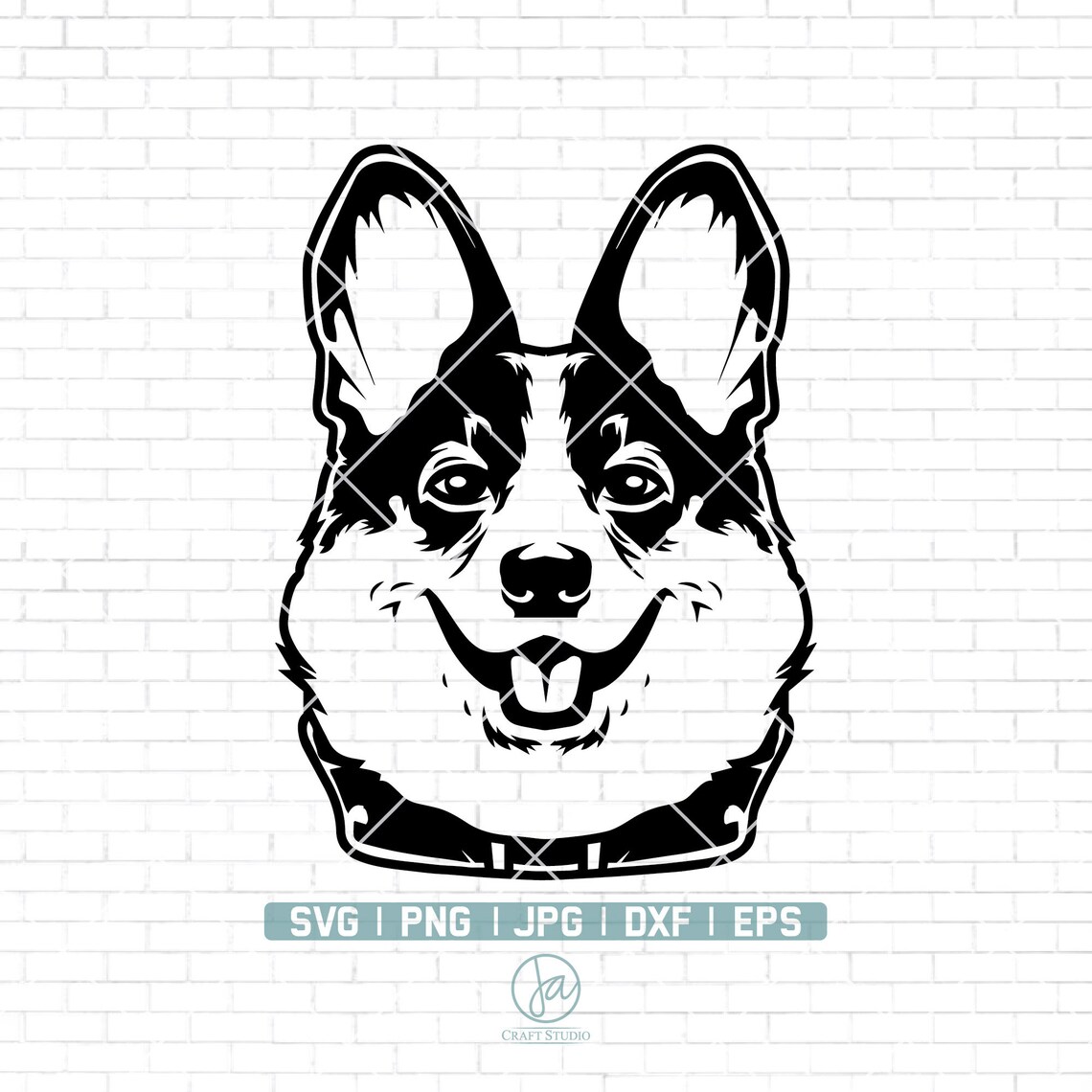 Corgi Svg File Corgi Dog Svg Cute Corgi Svg Dog Head Svg - Etsy