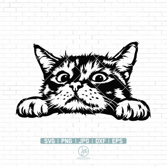 Cute Cat Svg Peeking Cat Svg Funny Kitty Cat SVG - Etsy