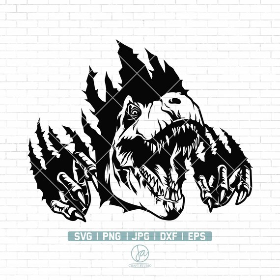 T Rex Scratch Svg T Rex Svg Trex Clipart Dino Shirt Svg | Etsy