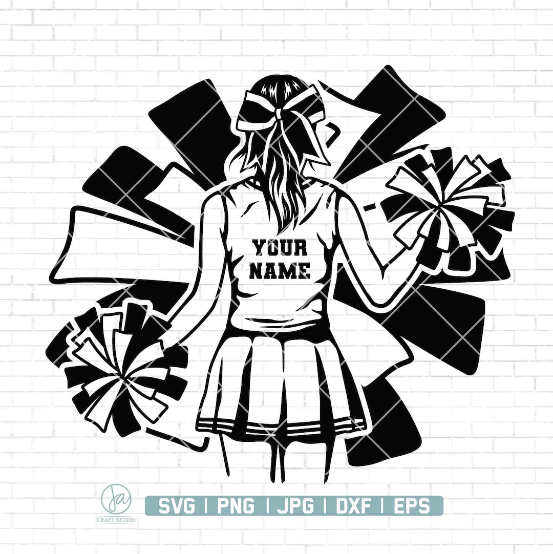 Cheerleader Svg | Personalized Name | Cheerleader Name Svg | Cheer ...