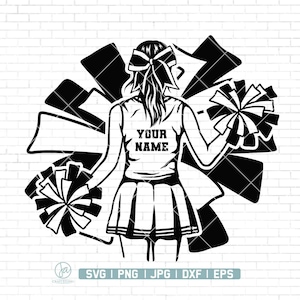 Cheerleader Svg | Personalized Name | Cheerleader Name Svg | Cheer ...