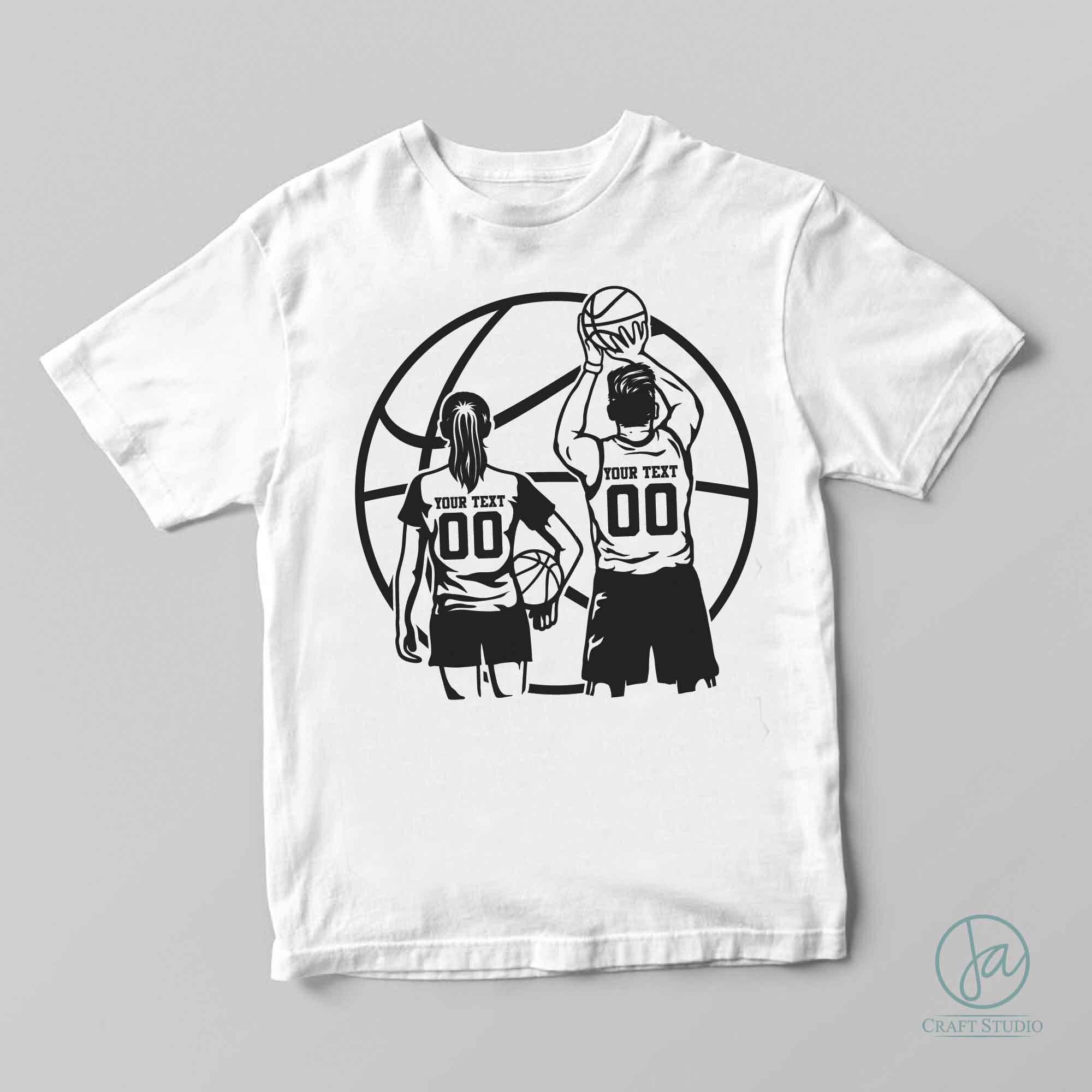 Two Basketball Player Svg | Personalized Name | Basketball Svg ...